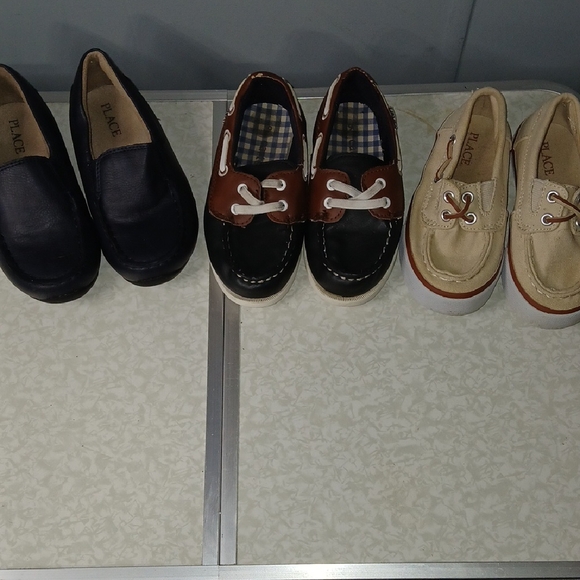 Place | Shoes | Place Kids Moccasins Navy Brown And Cream | Poshmark